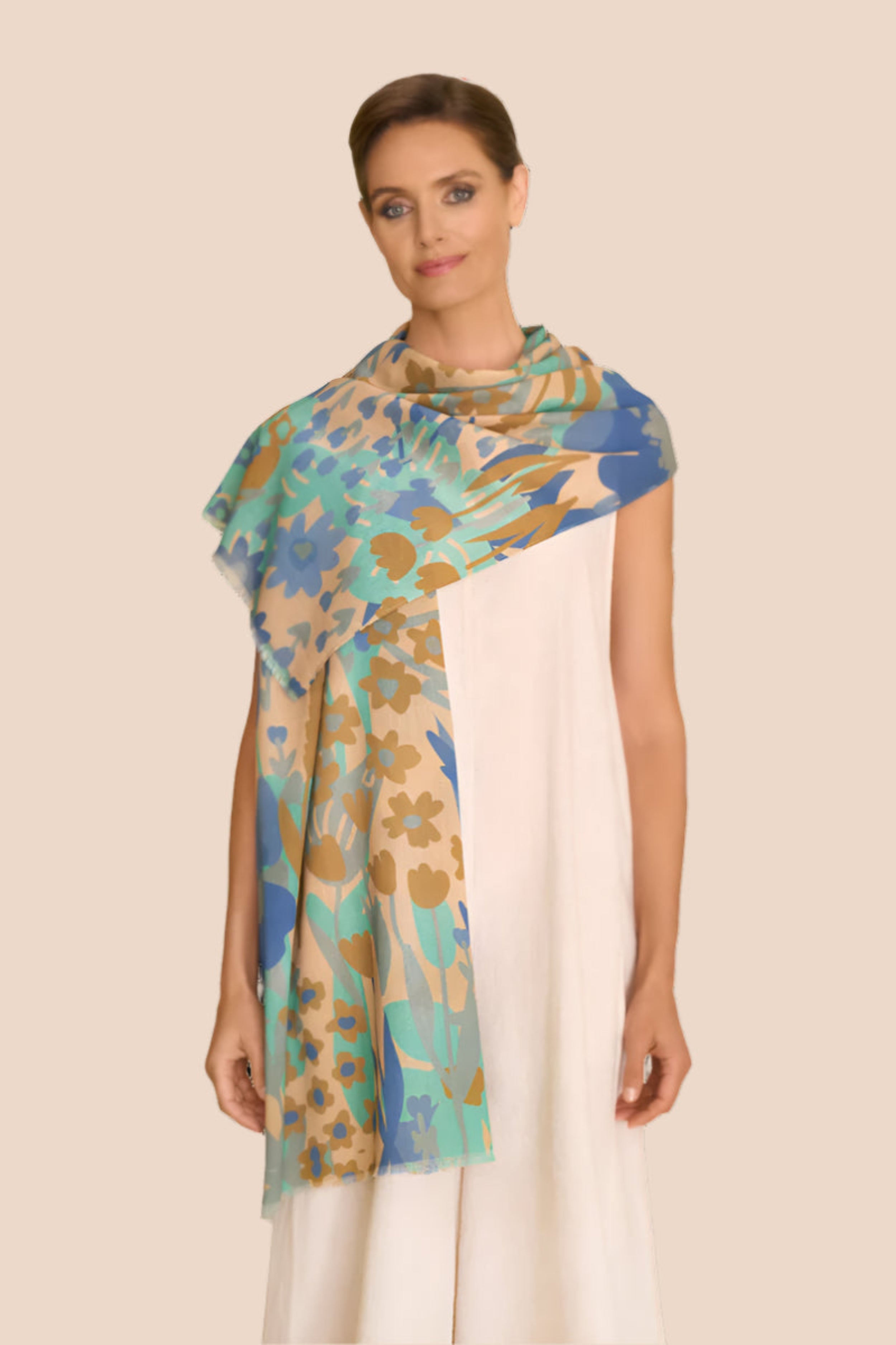 Springtime Floral Scarf – Post Office by Shannon Passero
