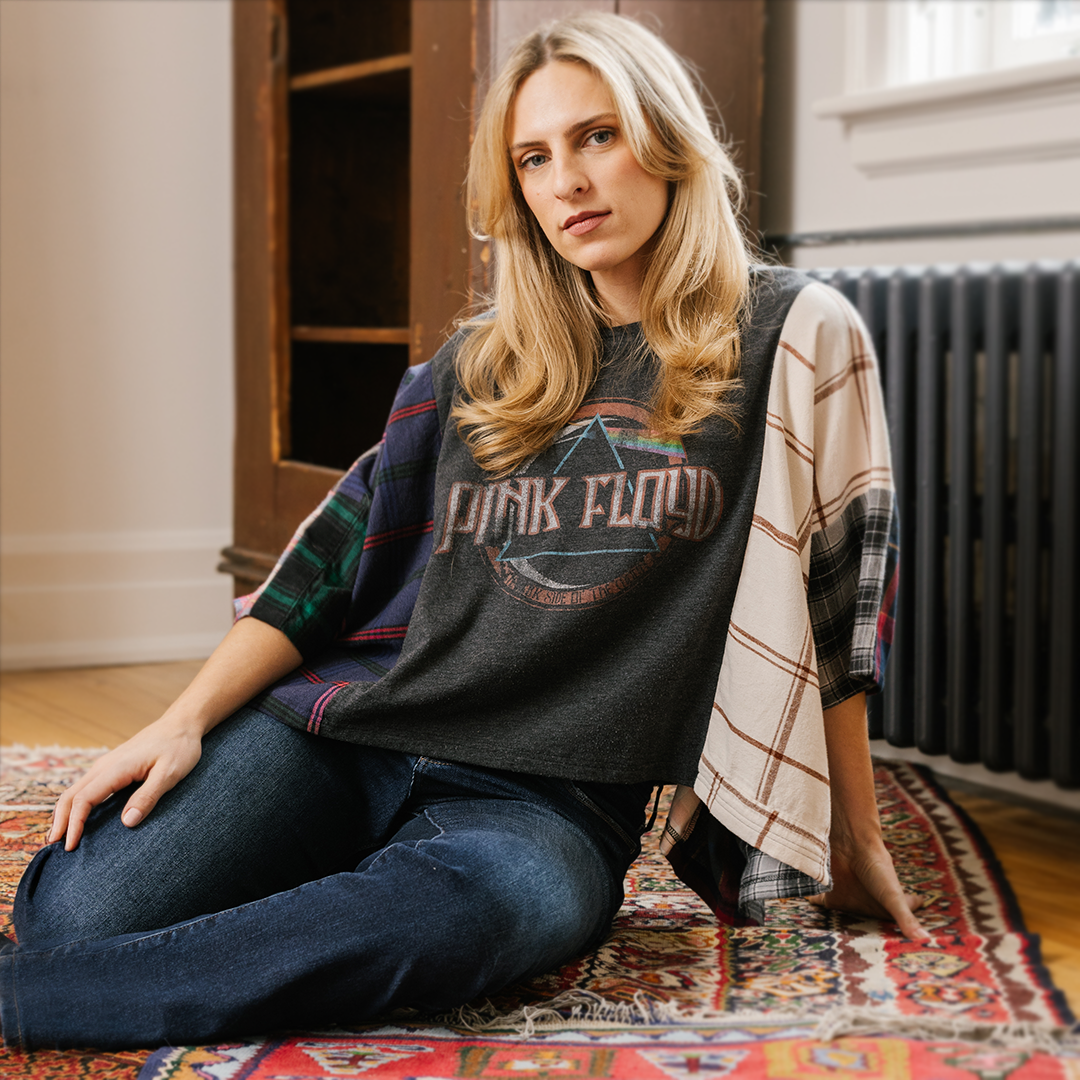 Flannel Band Tee – Post Office by Shannon Passero