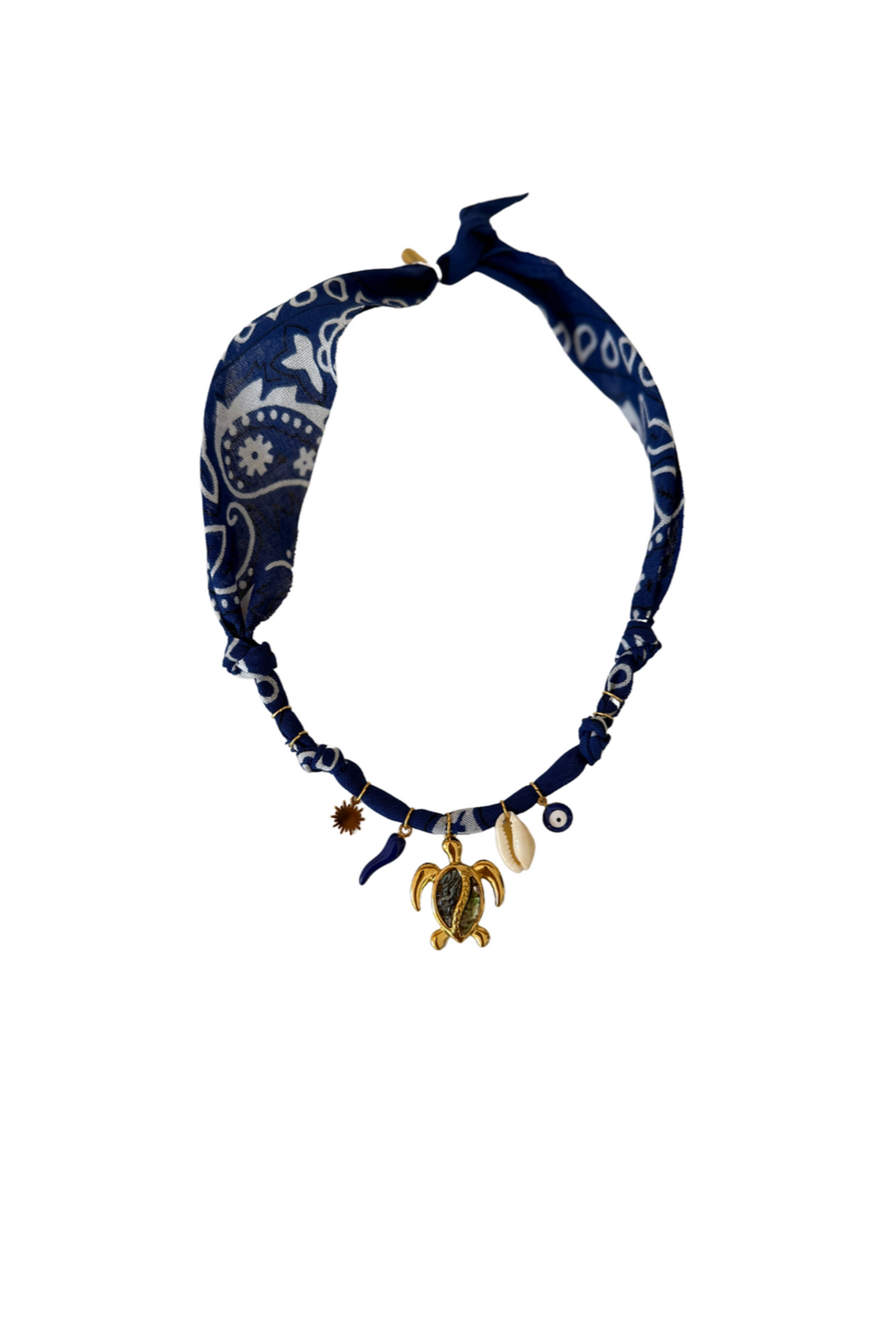 Hydra Island Ultramarine Turtle Necklace – Post Office by Shannon Passero