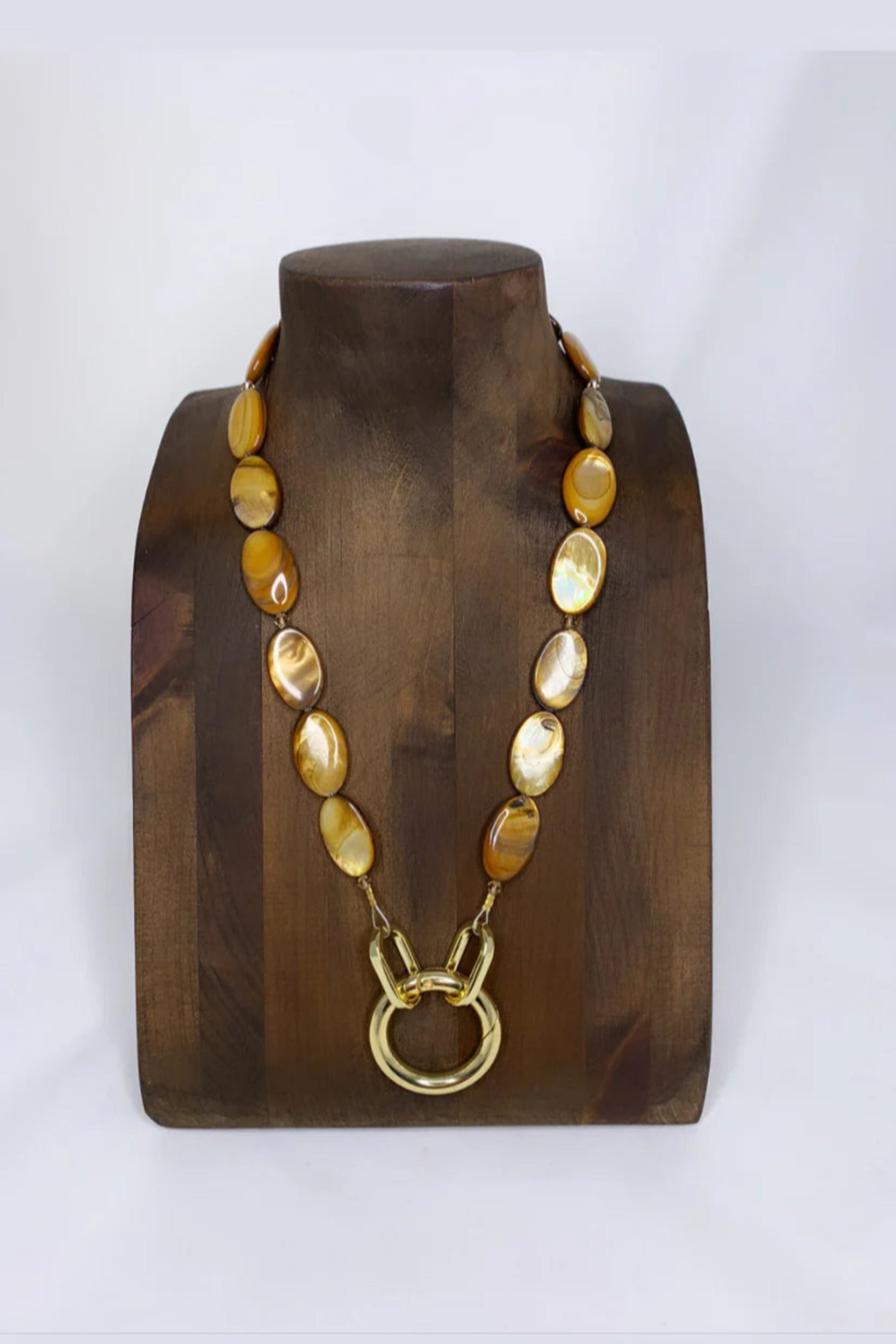 Trent - Buckskin Shell Necklace – Post Office by Shannon Passero