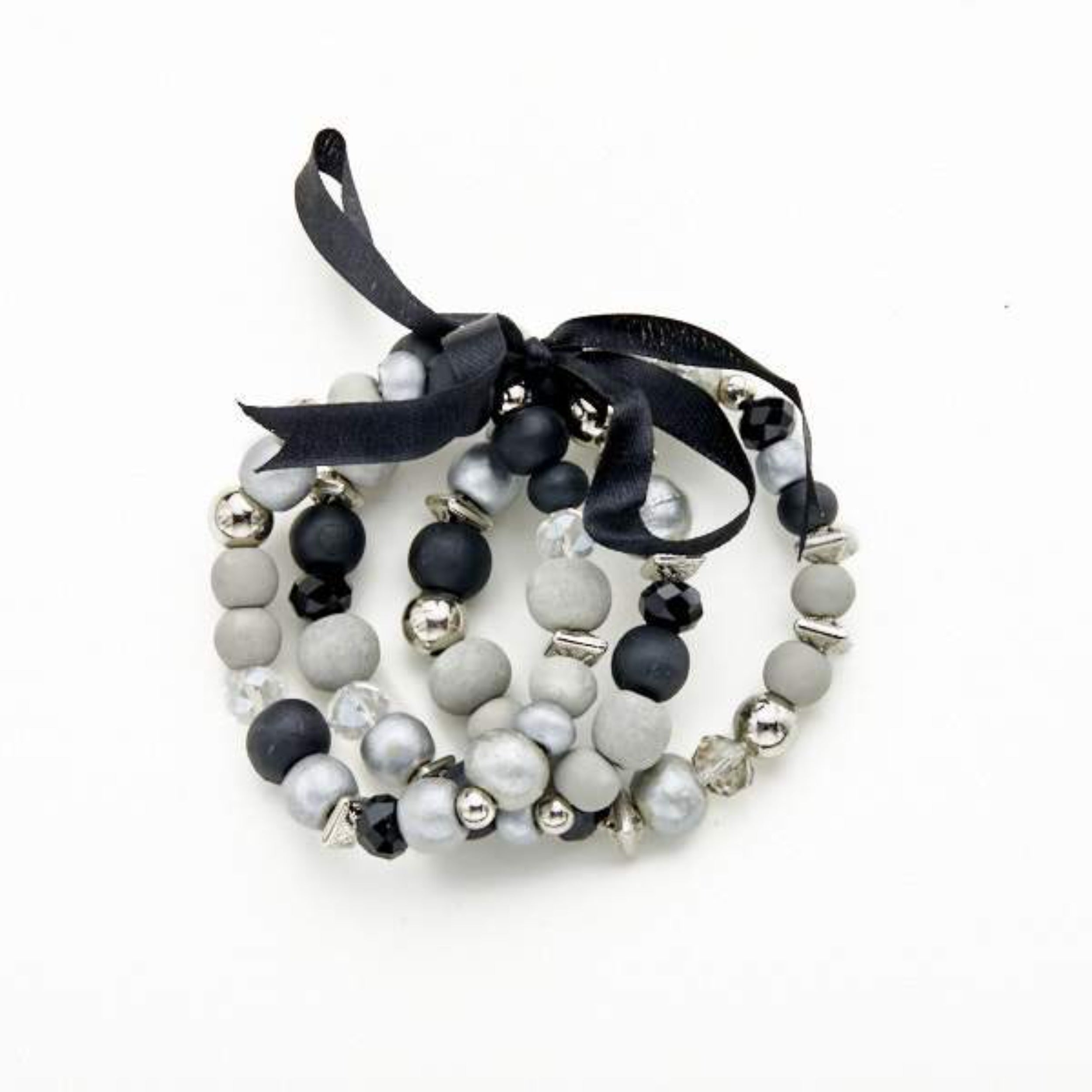 Set of 3 Wooden Bracelets – Post Office by Shannon Passero